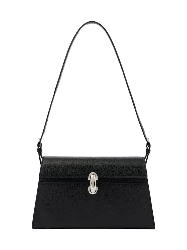 Savette Symmetry 26 Leather Shoulder Bag - Black