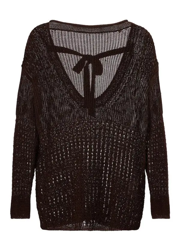 Max Mara Paggi Cotton-blend Sweater - Brown