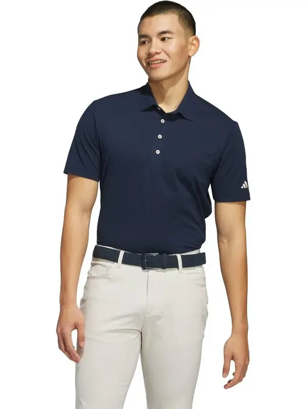 Adidas Ultimate365 Twistknit Tour Polo Shirt - Collegiate Navy