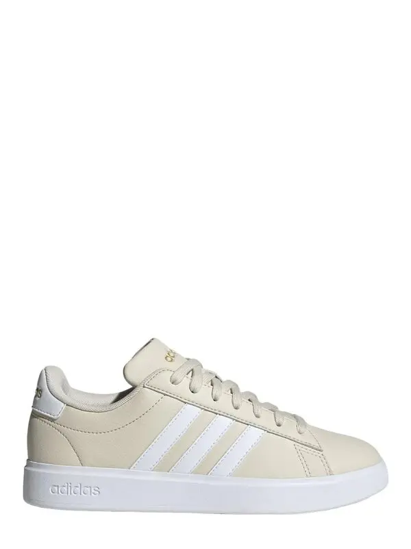 Adidas Grand Court 2.0 Lace Up Sneakers - Alumina / Cloud White / Gold Metallic