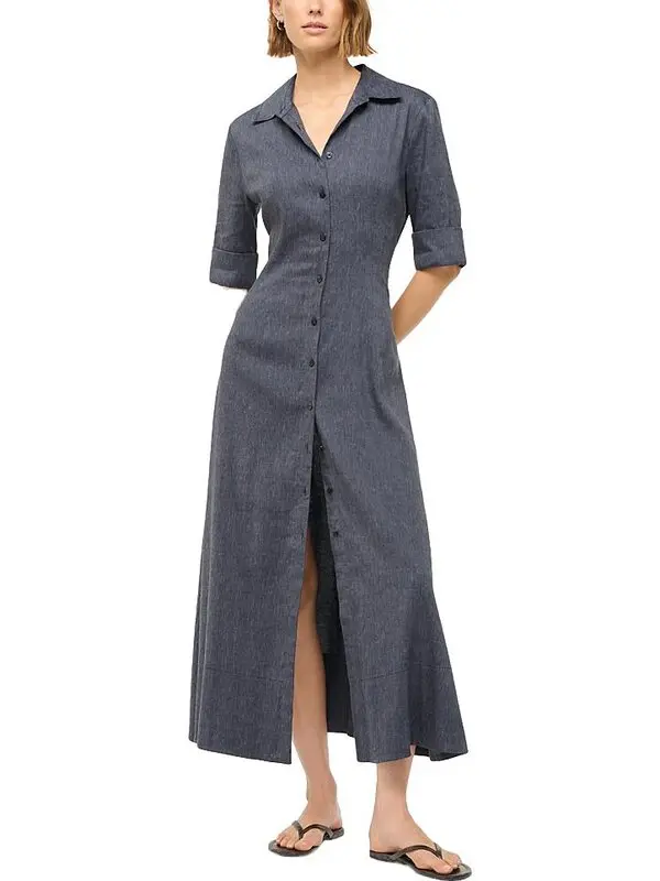 Staud Joan Shirt Dress - Chambray
