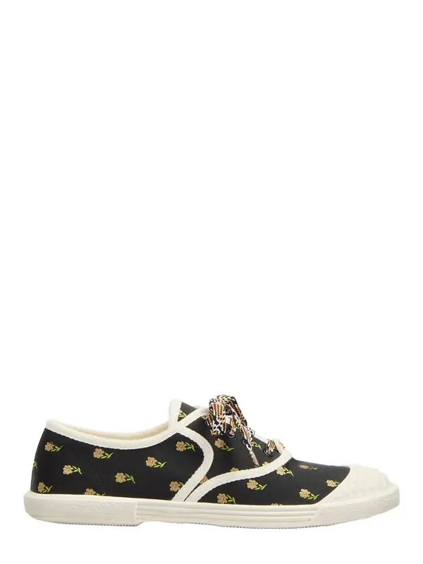Valentino Garavani Floral Print Sneakers - Black