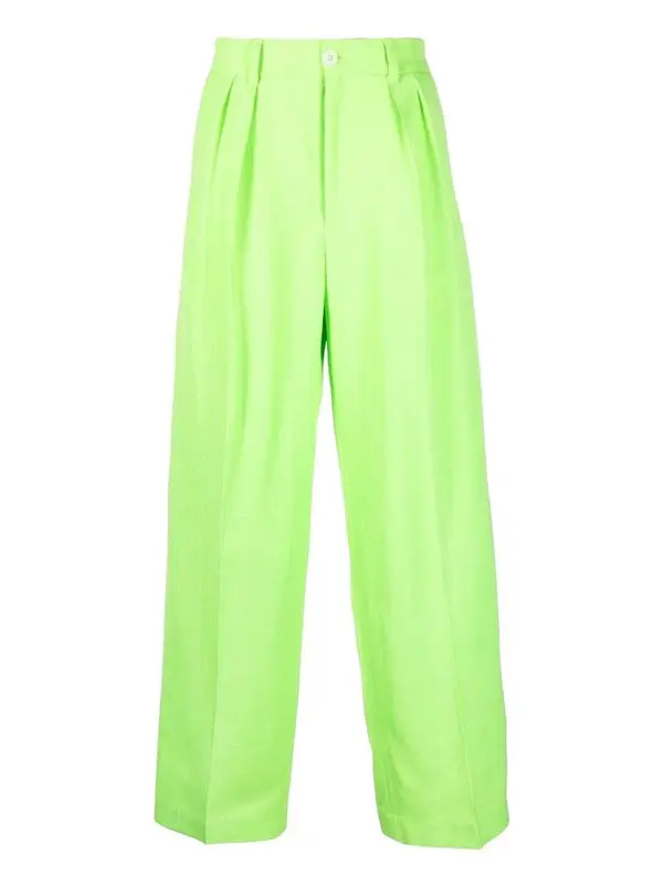 Jacquemus Mela Viscose Trousers - Green