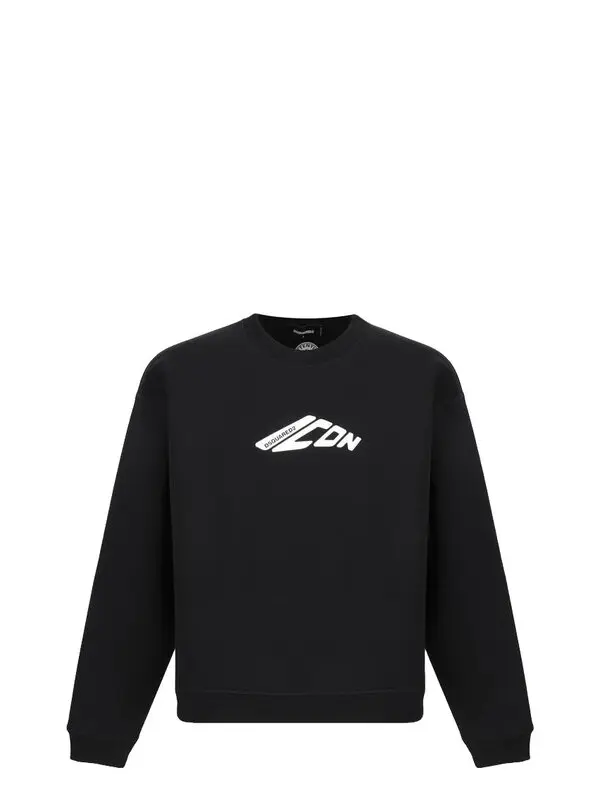 Dsquared2 Cotton Sweatshirt - Black