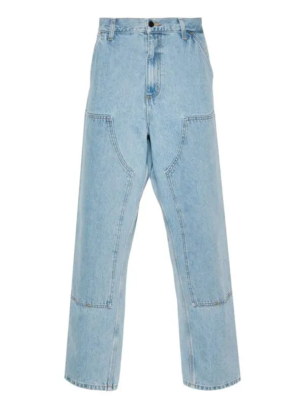 Carhartt Work In Progress Double Knee Denim Jeans - Clear Blue
