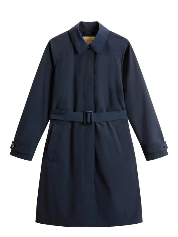 Woolrich Summer Trench Coat - Blue