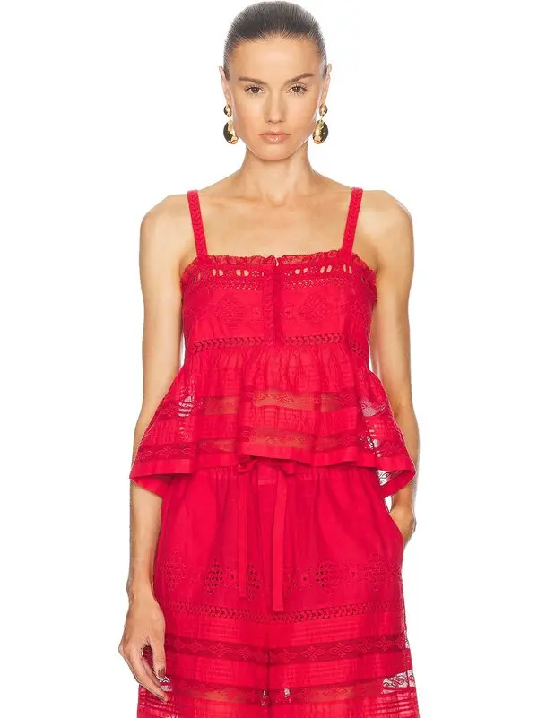 Isabel Marant Denys Top - Red