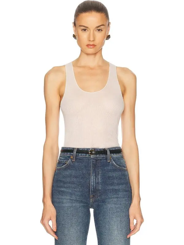 DEIJI STUDIOS Knit Tank Top - Off White