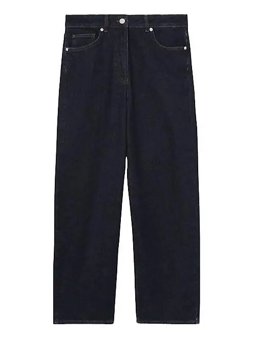 REISS Mid-rise Straight-leg Denim Jeans - Dark Blue