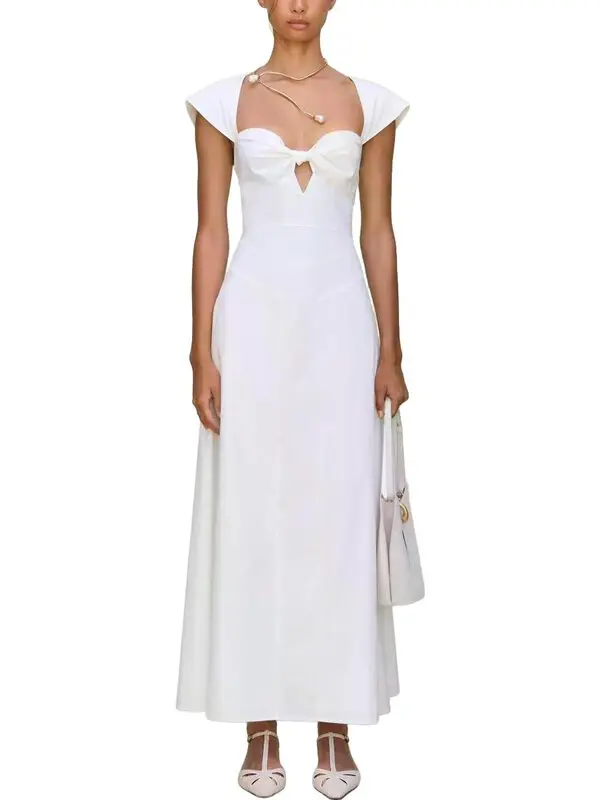 Cult Gaia Magnolia Midi Dress - White
