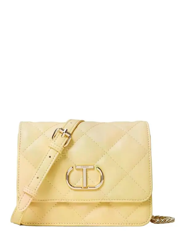 TWINSET Small Audrey Shoulder Bag - Yellow