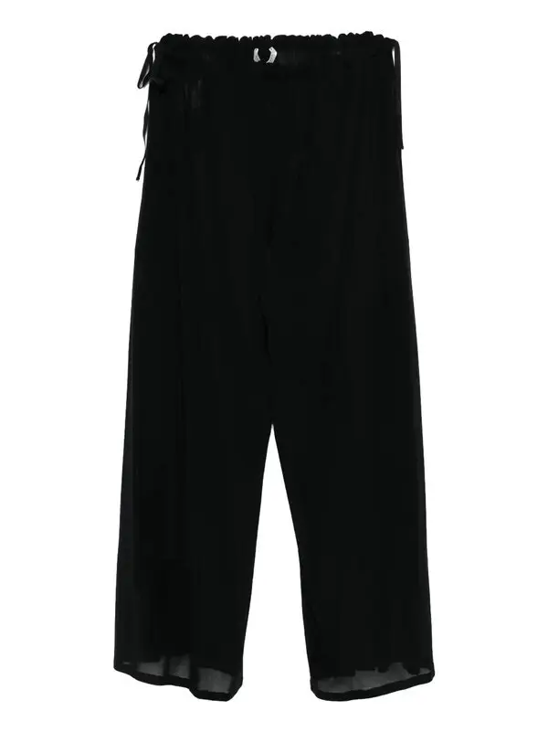 Philosophy Di Lorenzo Serafini Sheer Palazzo Trousers - Black