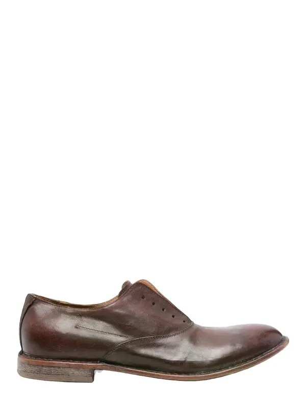 Moma Leather Oxford Shoes - Brown