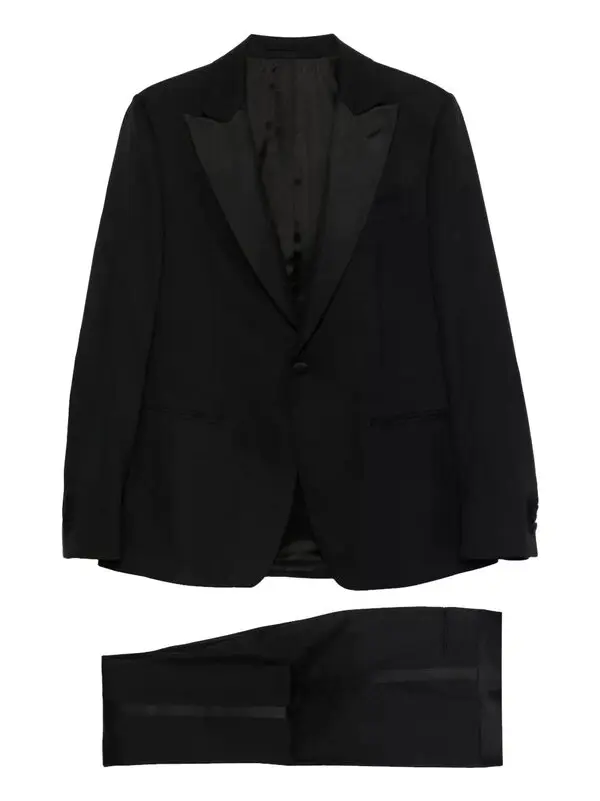 LARDINI Single-breasted Suit - Black