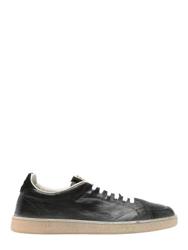 Moma Leather Low Top Sneakers - Black