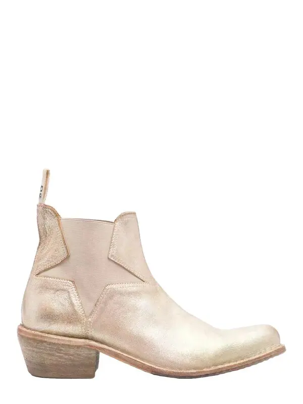 Moma Dallas Ankle Boots - Gold