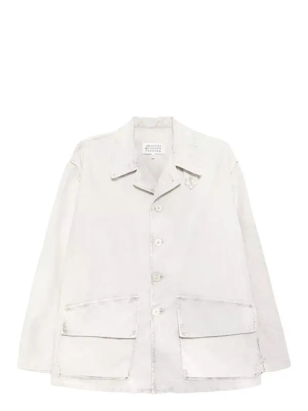 MAISON MARGIELA Cotton Shirt Jacket - Neutrals