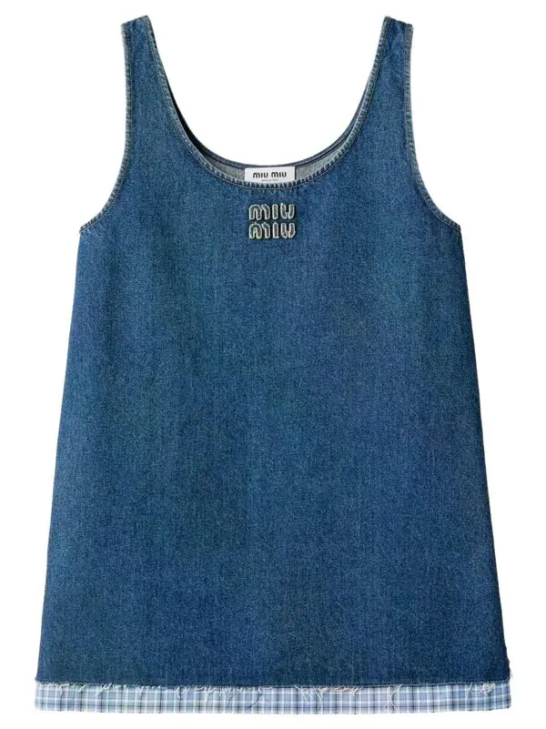 Miu Miu Denim Mini Dress - Blue