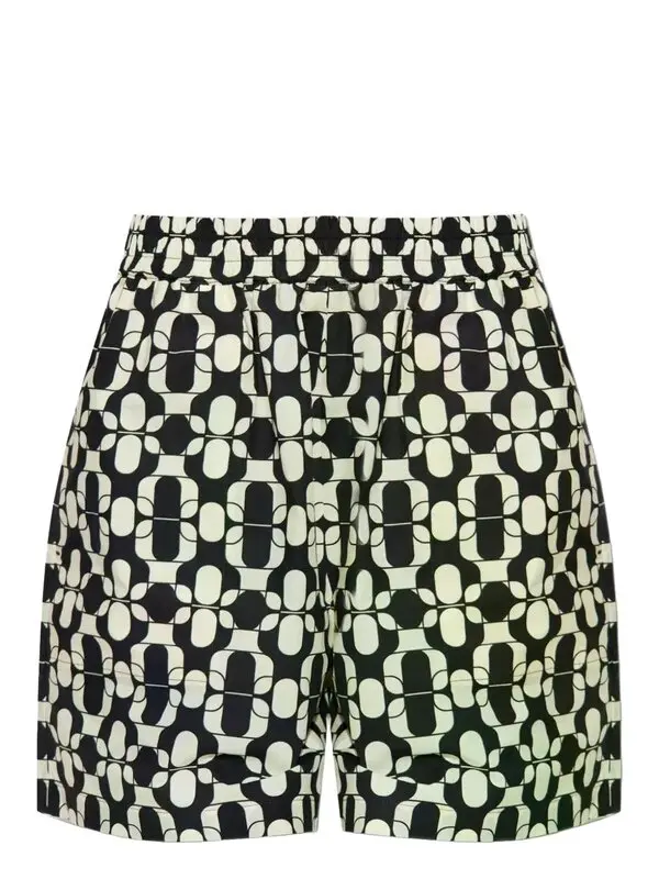 Moncler Geometric-pattern Shorts - White