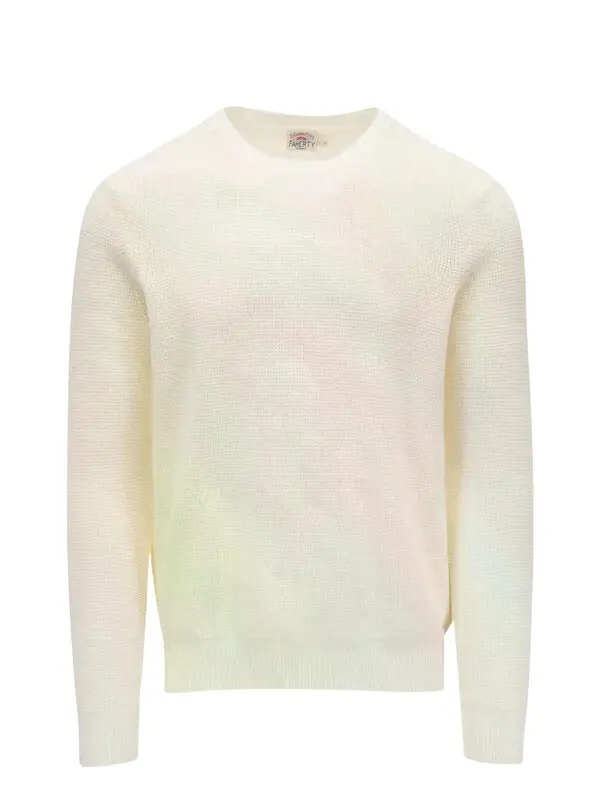 Faherty Brand Sunwashed Crew-neck Sweater - White