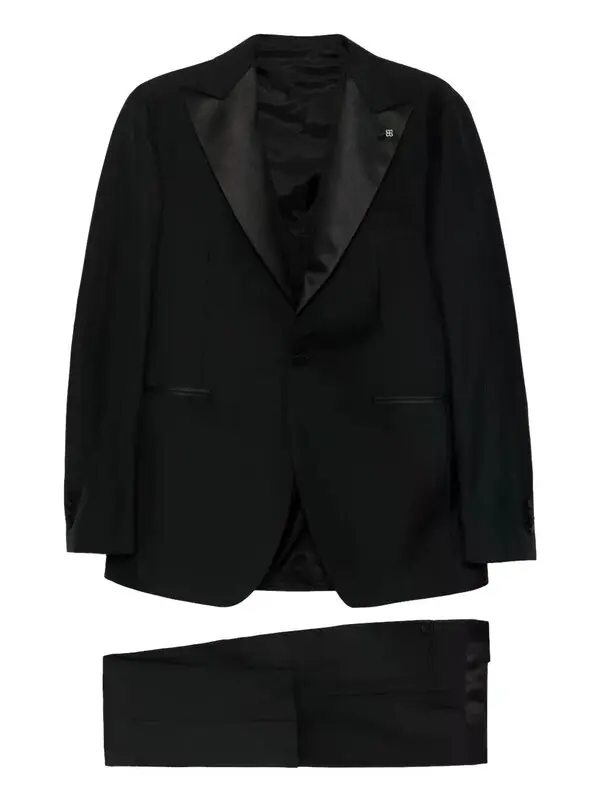 Tagliatore Single-breasted Dinner Suit - Black