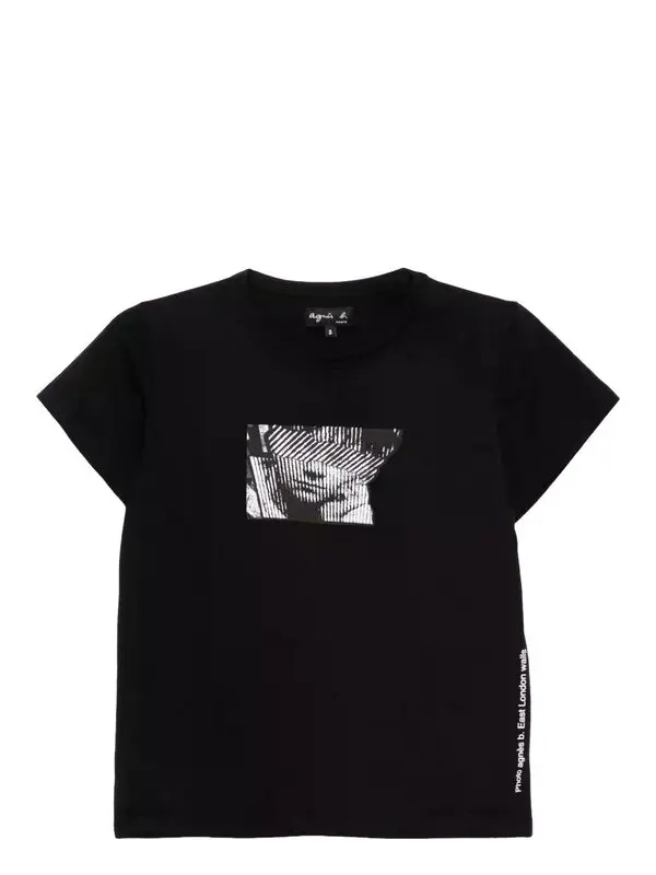 AGNES B. Brando Screen-printed T-shirt - Black