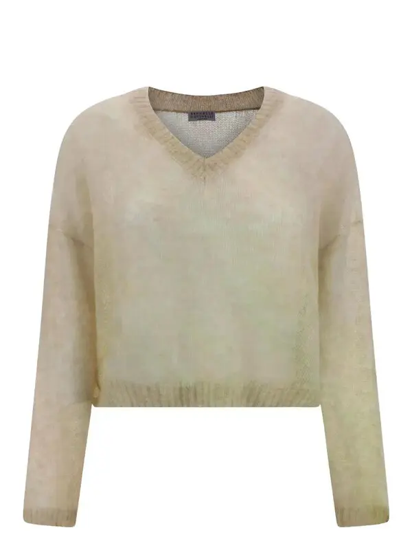 Brunello Cucinelli V-neck Jumper - Neutrals