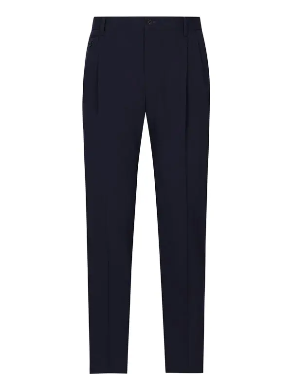 Dolce & Gabbana Tailored Stretch Twill Pants - Blue