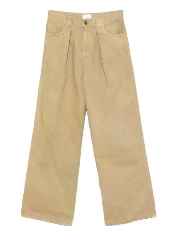 HAIKURE Twill Trousers - Brown