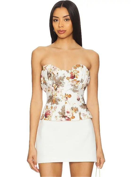 Ronny Kobo Vittoria Corset - Muted Floral