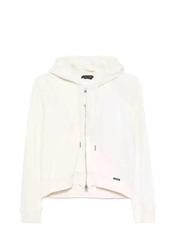 TOM FORD Terrycloth Hoodie - Neutrals