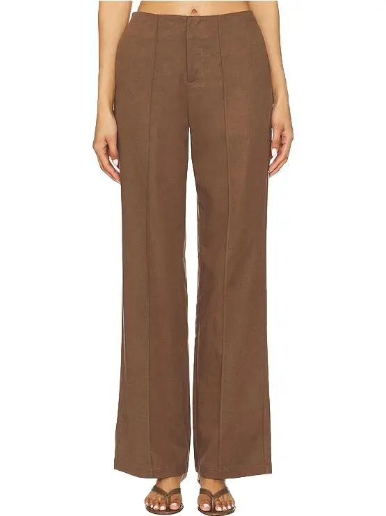 SNDYS Emilie Full Length Trousers - Coffee