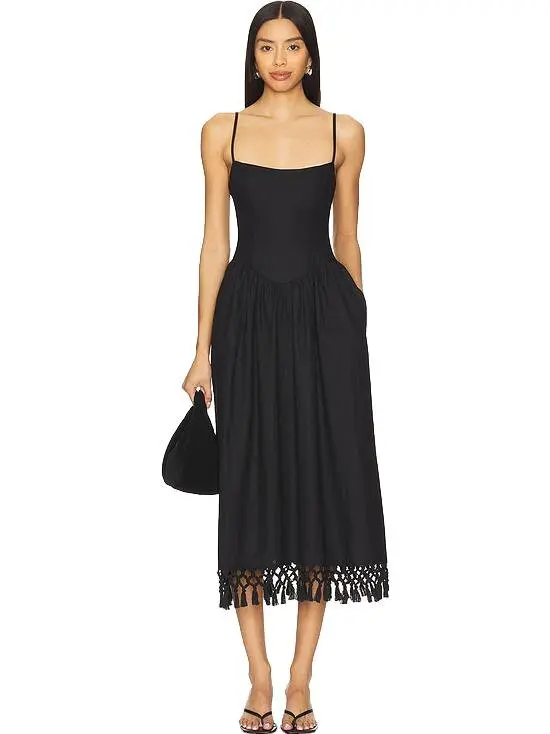 Tularosa Lexi Midi Dress - Black