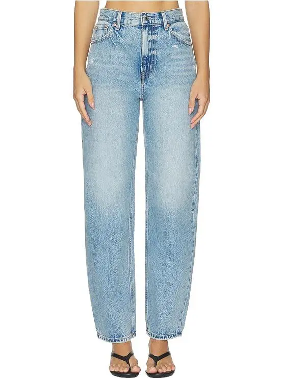 PISTOLA Wes High Rise Barrel Jeans - Blue Cloud