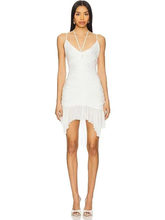 ANIYE BY Pen Crimped Dress - White