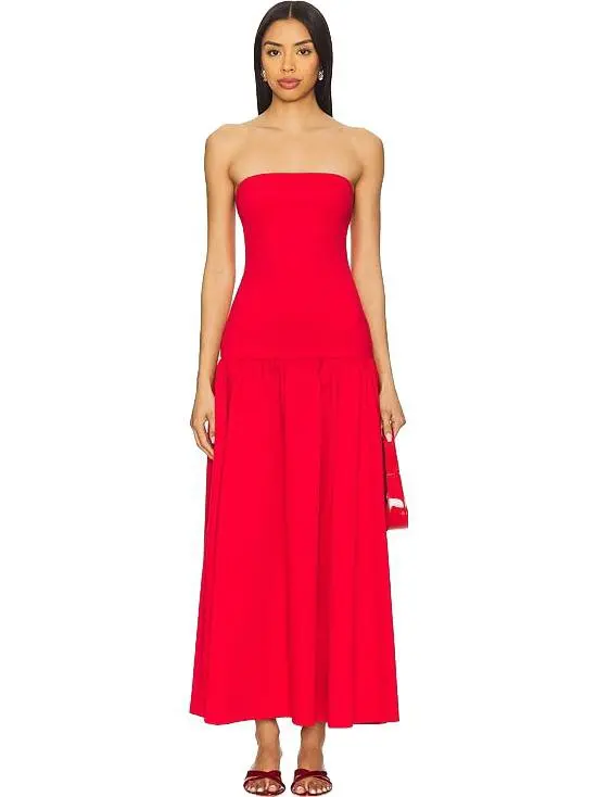 Alice + Olivia Oriana Maxi Dress - Bright Ruby