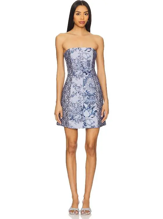 Alice + Olivia Violet Mini Dress - Blue Multi