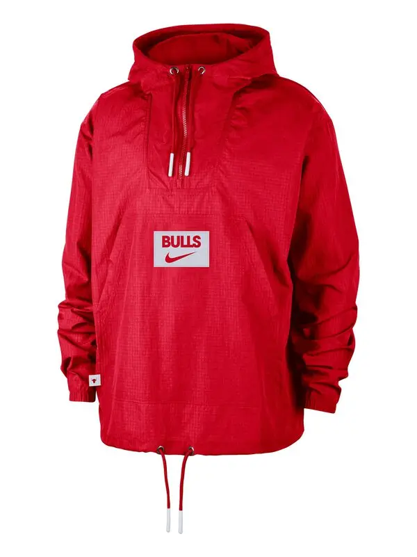 Nike Chicago Bulls Courtside Nba Anorak - Red