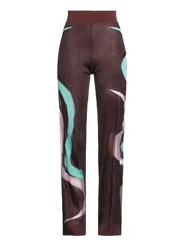 NADIA WIRE Flared Pants - Brown