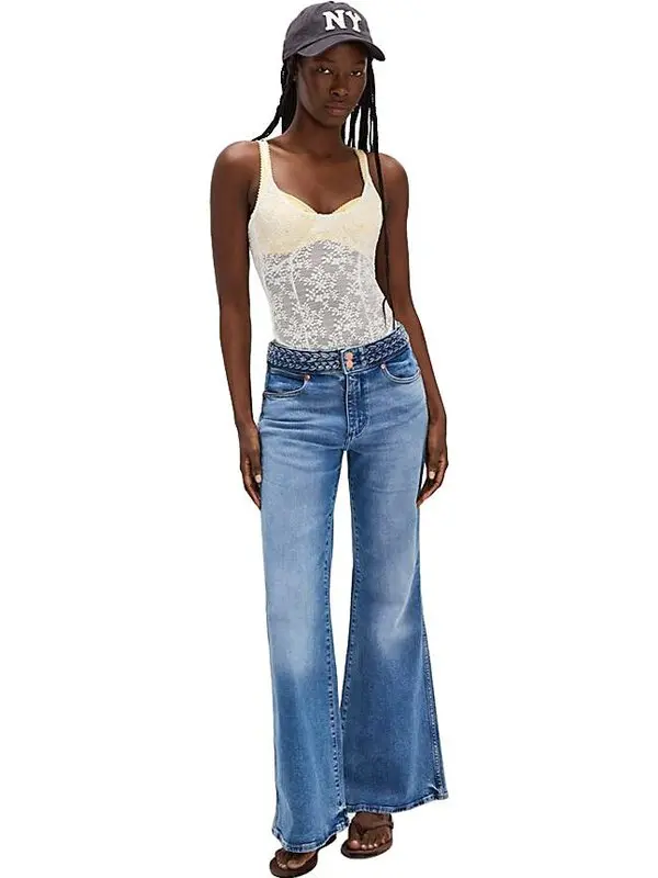 Wrangler Mid-rise Flare Jeans - Soft Sapphire