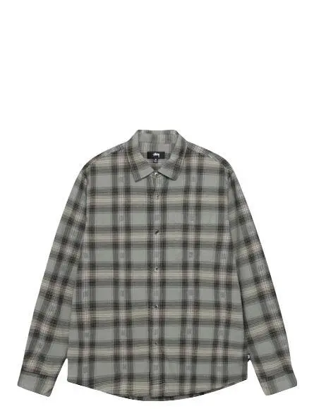 StÜssy Motif Plaid Shirt - Grey
