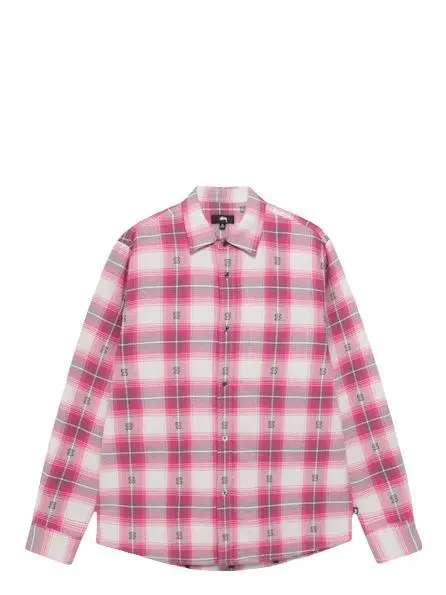 StÜssy Motif Plaid Shirt - Pink