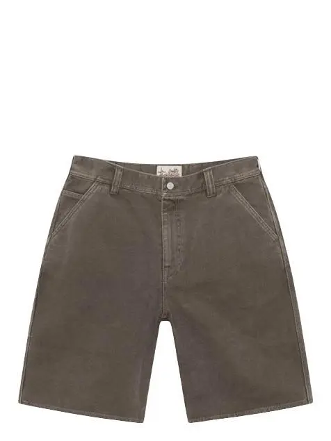 StÜssy Washed Canvas Work Short - Brown