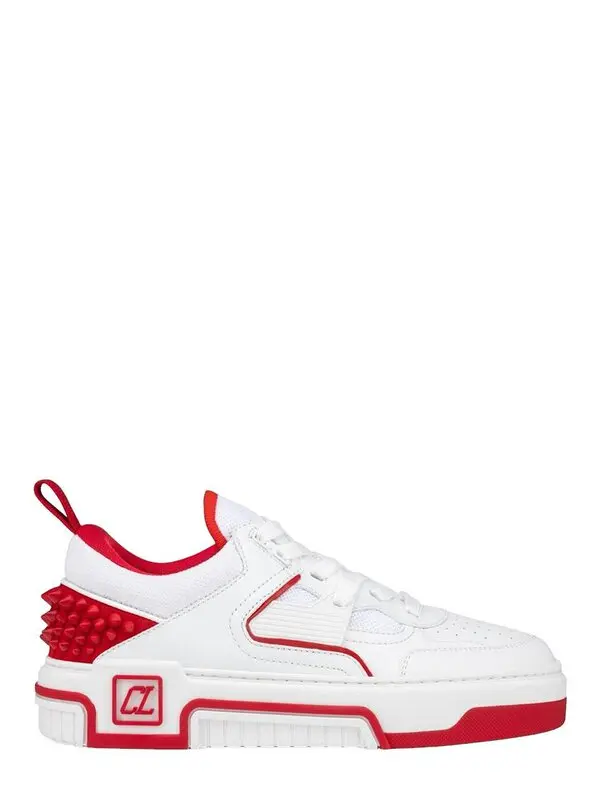 CHRISTIAN LOUBOUTIN Astroloubi Flatin Sneakers - White/red