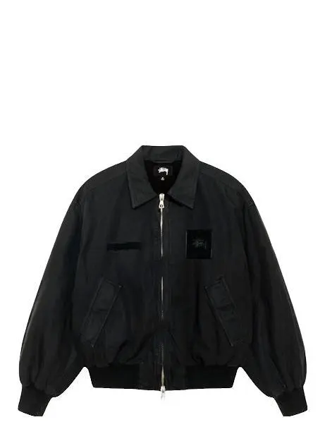 StÜssy Flight Bomber Jacket - Black