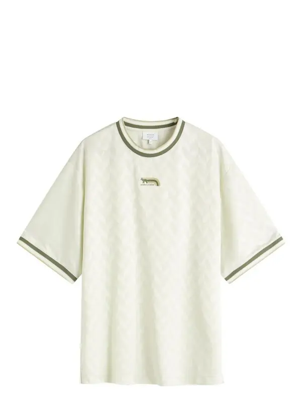 Maison Kitsuné Jacquard Flash Fox Oversize T-shirt - Celadon