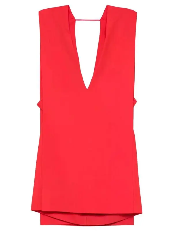 Sportmax Belted Mini Dress - Red