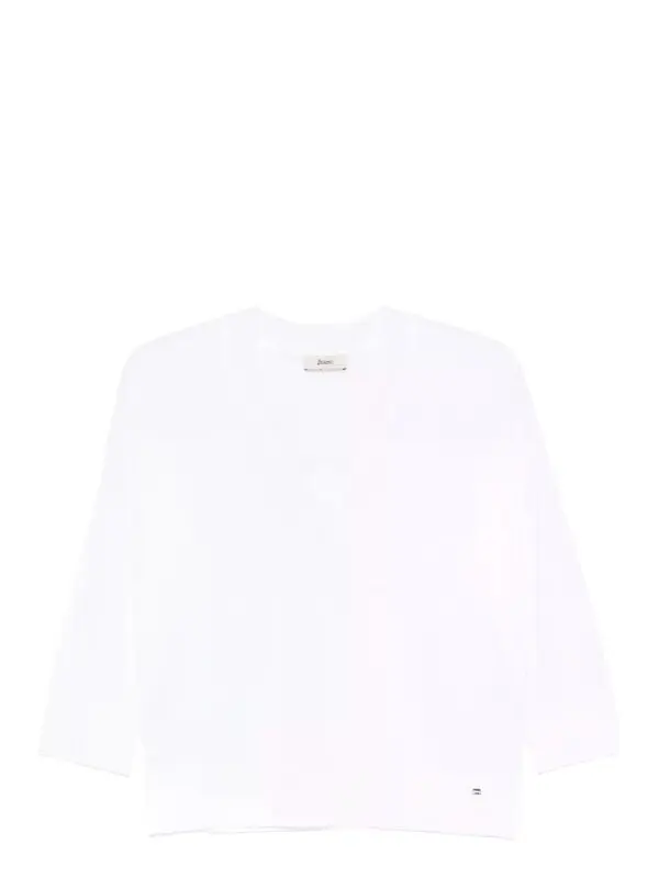Herno V-neck Top - White
