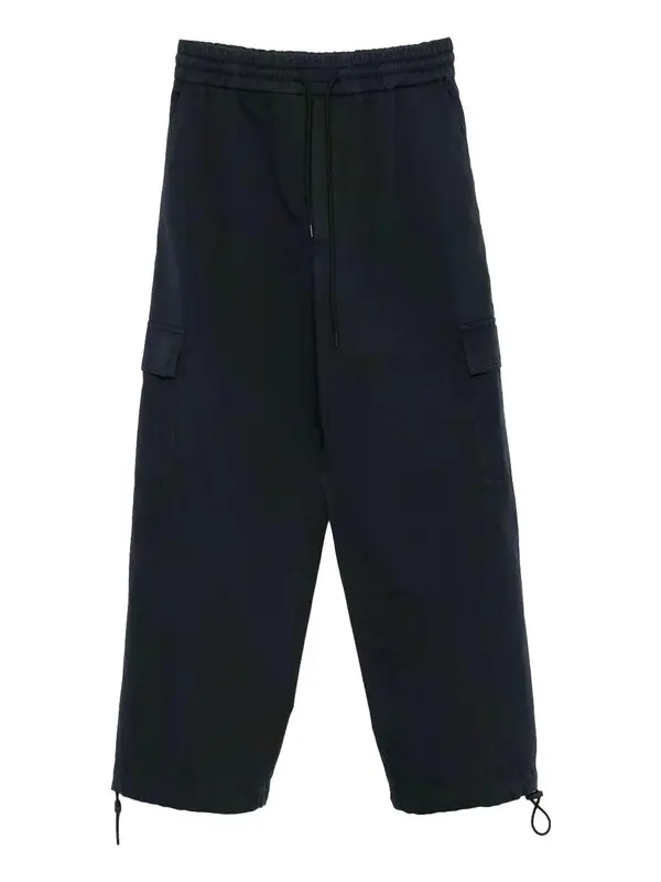 DONDUP Cotton Cargo Trousers - Blue