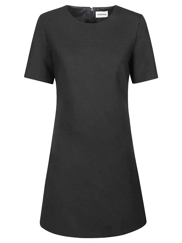 P.a.r.o.s.h Short Sleeve Mini Dress - Black